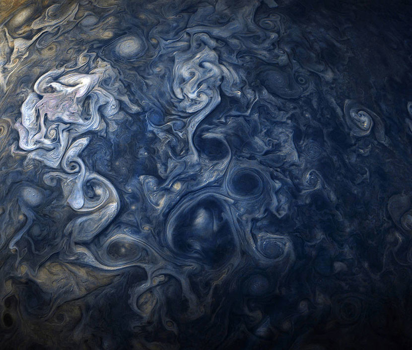 NASA publica fotos de la atmósfera del planeta Júpiter (+Video)